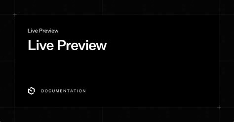 Live Preview Documentation Payload