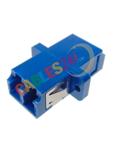 Fiber Optic LC Duplex Single Mode Adapter