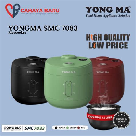 Jual Yongma Smc 7083 Magic Com Yongma 1 8 Liter 400 Watt Smc 7083