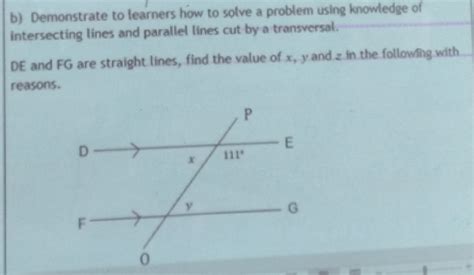 Solved B Demonstrate To Learners How To Solve A Problem Using
