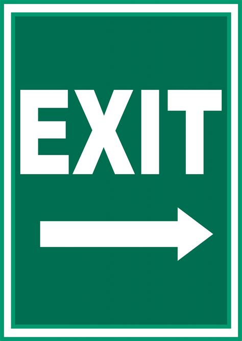 Exit Arrow Sign Free Stock Photo Public Domain Pictures