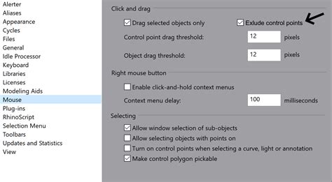 Wish Add Separate Drag Selected Objects Only For Control Points