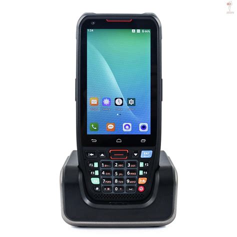 Handheld Pos Android 10 0 Pda Terminal 1d 2d Qr Barcode Scanner With Charge Base Support 2 3 4g