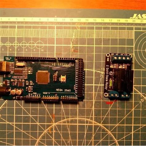 Arduino Mega 2560 Board And Solid State Relay Download Scientific Diagram