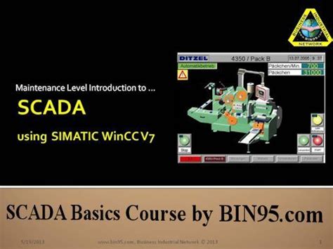SCADA Basics Course Using Siemens Automation WinCC As Tutorial Plc Simulator Programmable