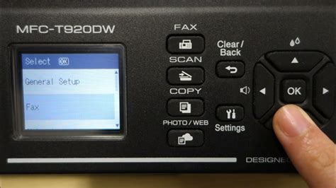 Brother Mfc T920dw 重設網絡 Reset Network Youtube