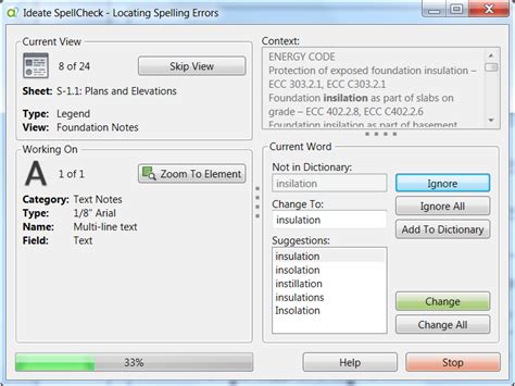 Fixing Revit Spelling Errors In Ideate Spellcheck Ideateapps Ideate Software