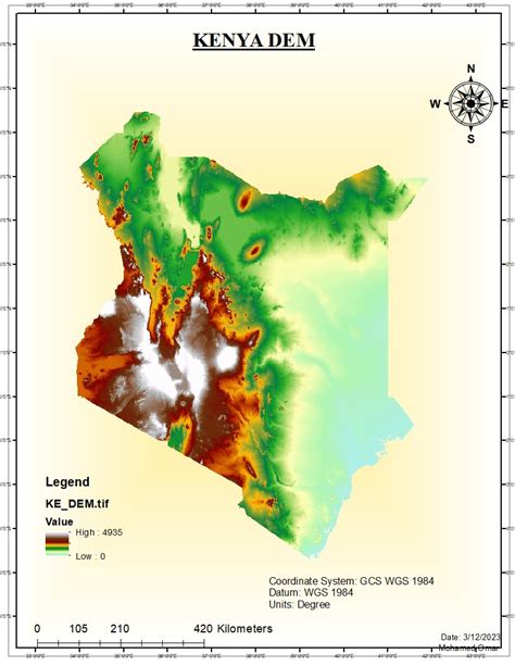 Kenya Digital Elevation Model At Russell Canter Blog
