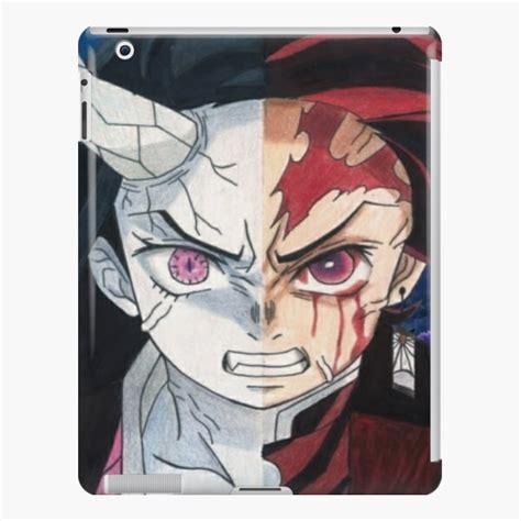 Nezuko And Tanjiro Half Face Design Ipad Case Skin For Sale By Tart Redbubble