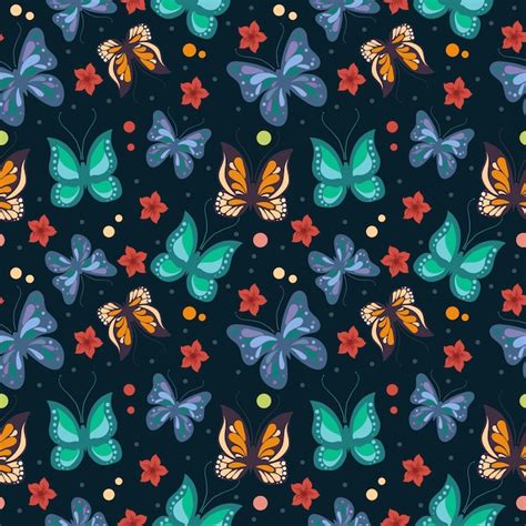 Premium Vector Seamless Pattern Bugs Or Insects Background