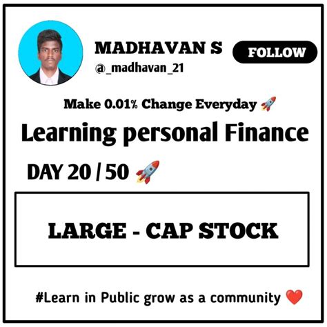 Madhavan S On Linkedin Stockmarketindia Largecap Investing