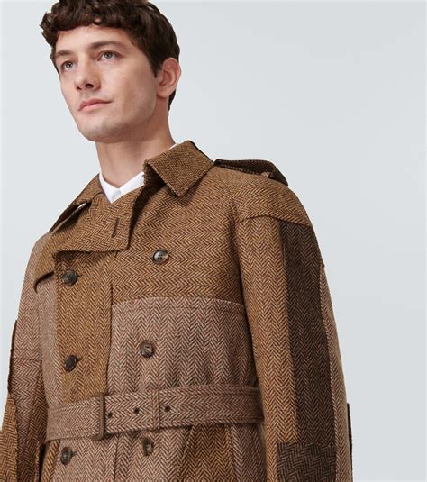 Junya Watanabe Patchwork Tweed Coat Junya Watanabe