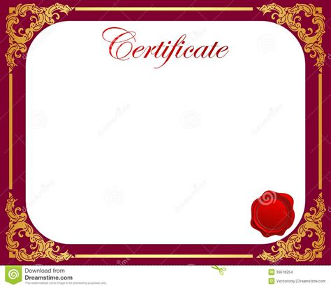 Certificate Border Design Templates