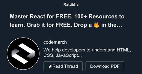 Master React For FREE Resources To Learn Grab It For FREE Drop A In The Comments Make