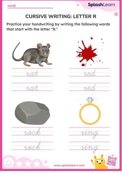 Cursive Words Worksheets Free And Printable Splashlearn
