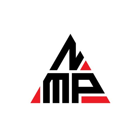Nmp Triangle Letter Logo Design With Triangle Shape Nmp Triangle Logo Design Monogram Nmp