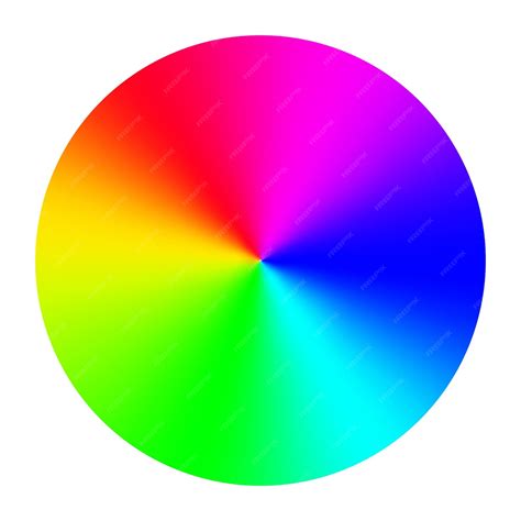Premium Vector Rgb Color Wheel Spectrum Selector Picker Rgb Palette Logo Color Rainbow Diagram