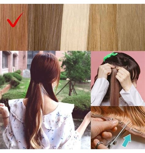 헤어피스 붙임머리 브릿지 웨이브 에쉬핑크 Wd59467 티몬