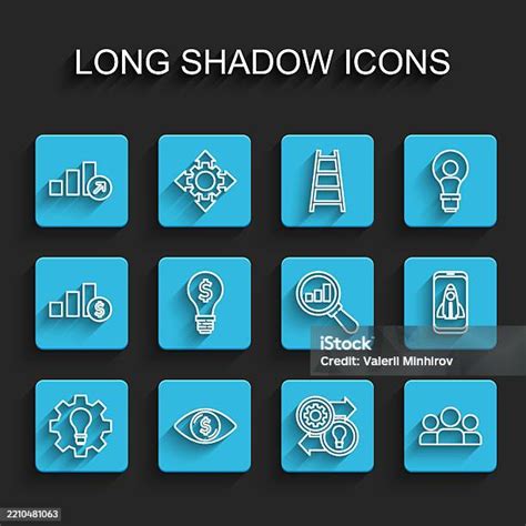 라인 전구 및 기어 달러로 눈 금융 성장 인적 자원 사용자 그룹 시작 프로젝트 개념 및 돋보기 분석 아이콘을 설정합니다 벡터 개념에 대한 스톡 벡터 아트 및 기타 이미지