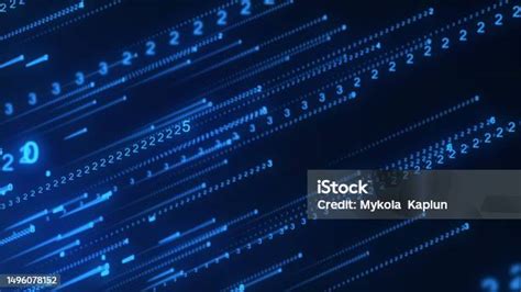 Matrix Background Cyber Security With Binary Code Rapidly Falling