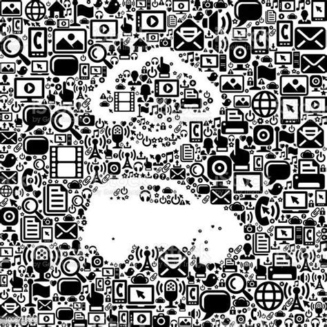 자동차 클라우드 컴퓨팅 인터넷 통신 기술 벡터 아이콘 패턴 검은색에 대한 스톡 벡터 아트 및 기타 이미지 검은색 무선 기술