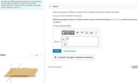 Solved Consider An Infinite Sheet Of Parallel Wires The