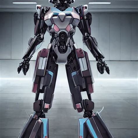 A Female Transformer Mecha Very Symmetrical Body Stable Diffusion