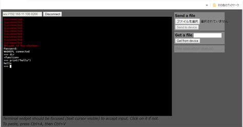 Chakoku Rev5 Esp 32でwebreplを使う