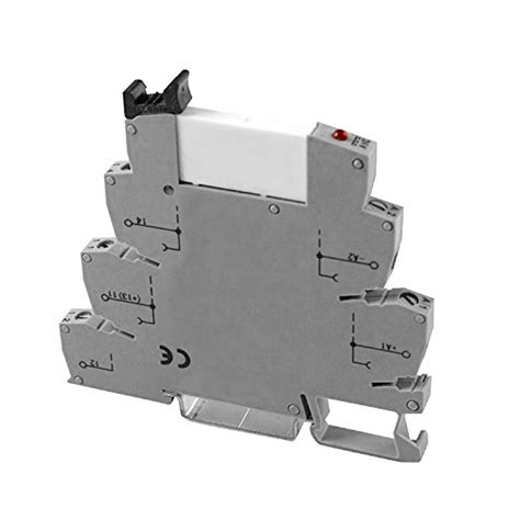Terminal Block Relay 12v Din Rail Relay 12v With Spring Terminal Block Connections Spdt 12vdc