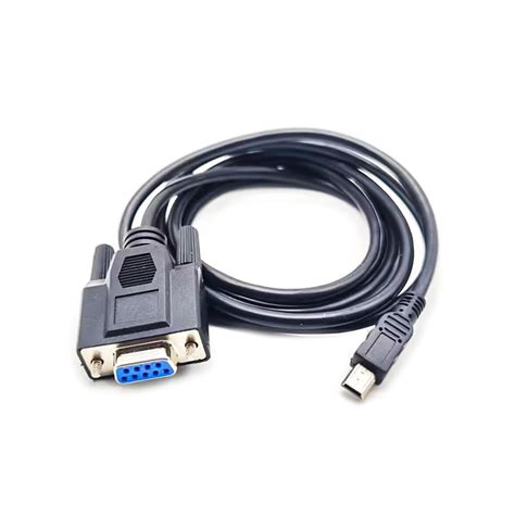 Elecbee Mini USB To RS Serial Adapter Converter USB Mini Pin Male To DB Pin Female Serial