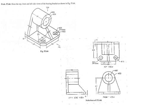 Sectional View Engineering Drawing Exercises At Getdrawings Free Download