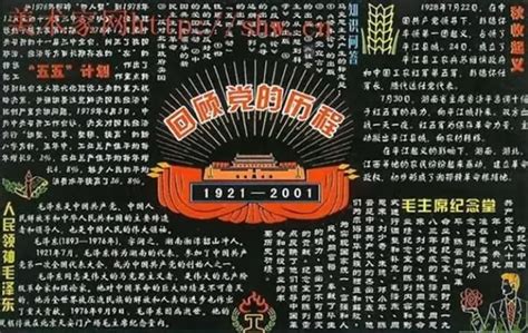 七一建党节黑板报 建党节黑板报 地理教师网