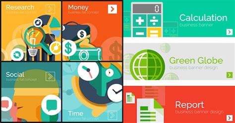 Premium Vector Flat Concept Banners Vector Illustrations