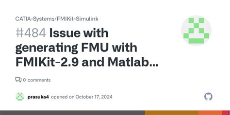 Issue With Generating Fmu With Fmikit 29 And Matlab 2021b · Issue 484 · Catia Systemsfmikit
