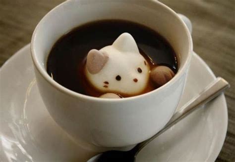 Cute Marshmallow Cats For Your Coffee And Tea