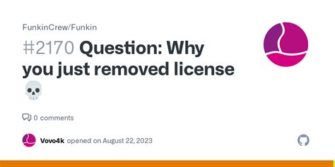 Question Why You Just Removed License Skull Issue 2170