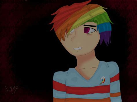 Rainbow Dash Male By Korzi On Deviantart