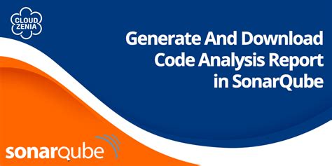 Generate And Download Code Analysis Report In Sonarqube Cloudzenia