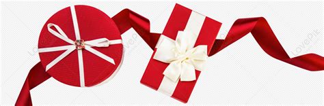 빨간 리본 상자 Png 일러스트 무료 다운로드 Lovepik