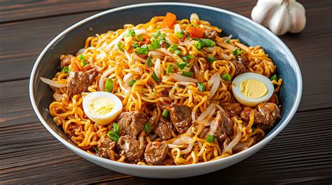 美味的牛肉鸡蛋炒面高清图片下载 正版图片601848551 摄图网