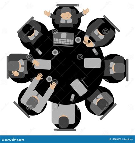 Business Meeting Stock Vector Illustration Of Coffee 19803657