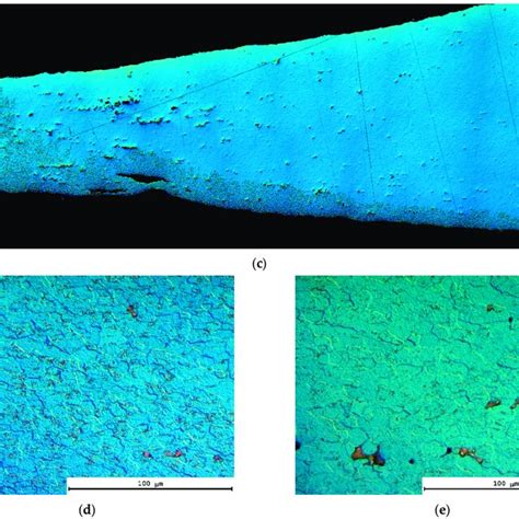 Macrostructure Abc And Microstructure De Of The Samples From