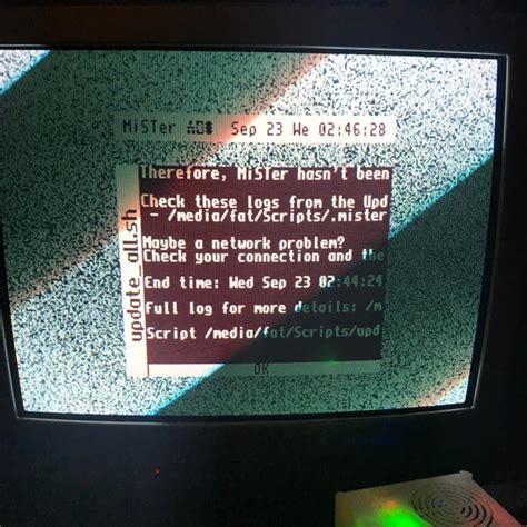 Misterfpga Update All Script Issues On Crt R Misterfpga