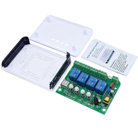 Ewelink 릴레이 4ch 스마트 홈 스위치 모듈 Wifi Rf 85v 250v 16a 릴레이 무선 주파수 원격 제어 스마트