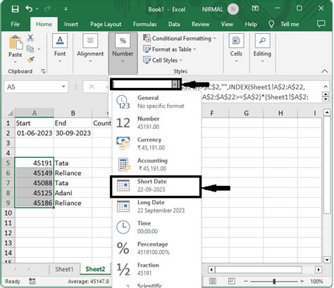 How To Extract All Records Between Two Dates In Excel