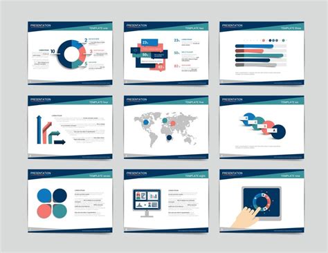 9 프리젠 테이션 비즈니스 템플릿 전단지 포스터 슬라이드 잡지 책 브로셔에 대한 인포 그래픽 프리미엄 벡터