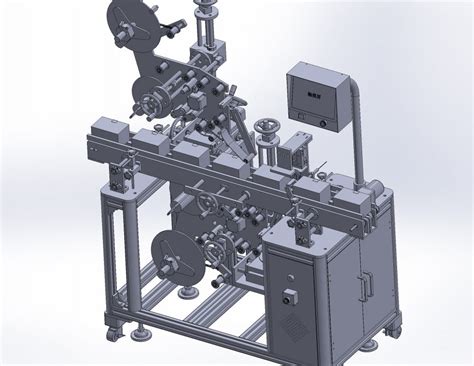 Industrial 3d Model Box Labeling Machine Machine World