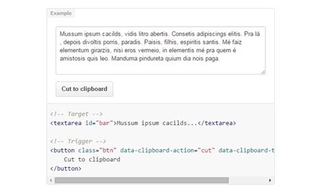 Clipboardjs Free Js Library For Copying Text To Clipboard