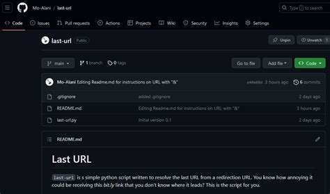 Last Url A Command Line Python Tool To Reveal Redirecting Urls Mohammed M Alani