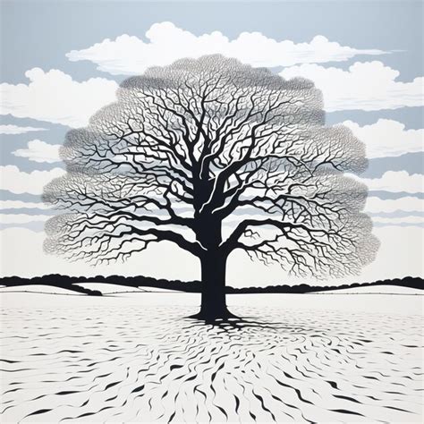 Premium AI Image A Drawing Of A Tree With The Words Tree On It